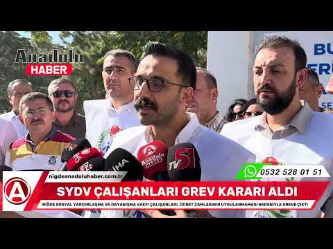 SYDV ÇALIŞANLARI GREV KARARI ALDI