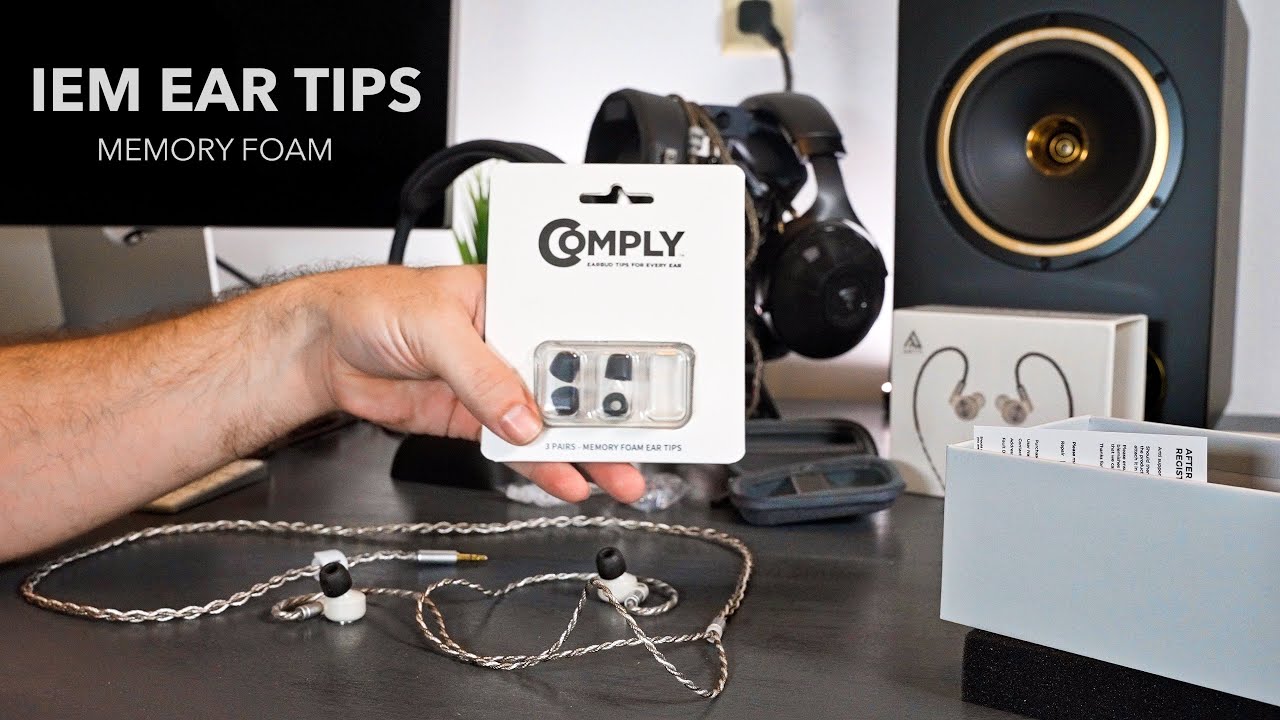 Comply - IEM Memory Foam Ear Tips - Artti T10 - YouTube
