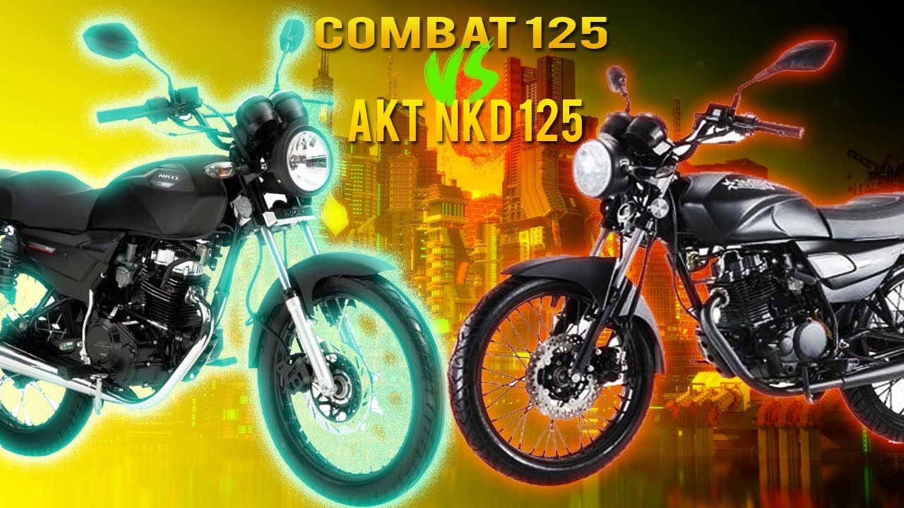 ⚡la COMBAT 125 es mucho MEJOR que la AKT NKD !!!!? Ficha técnica y ...