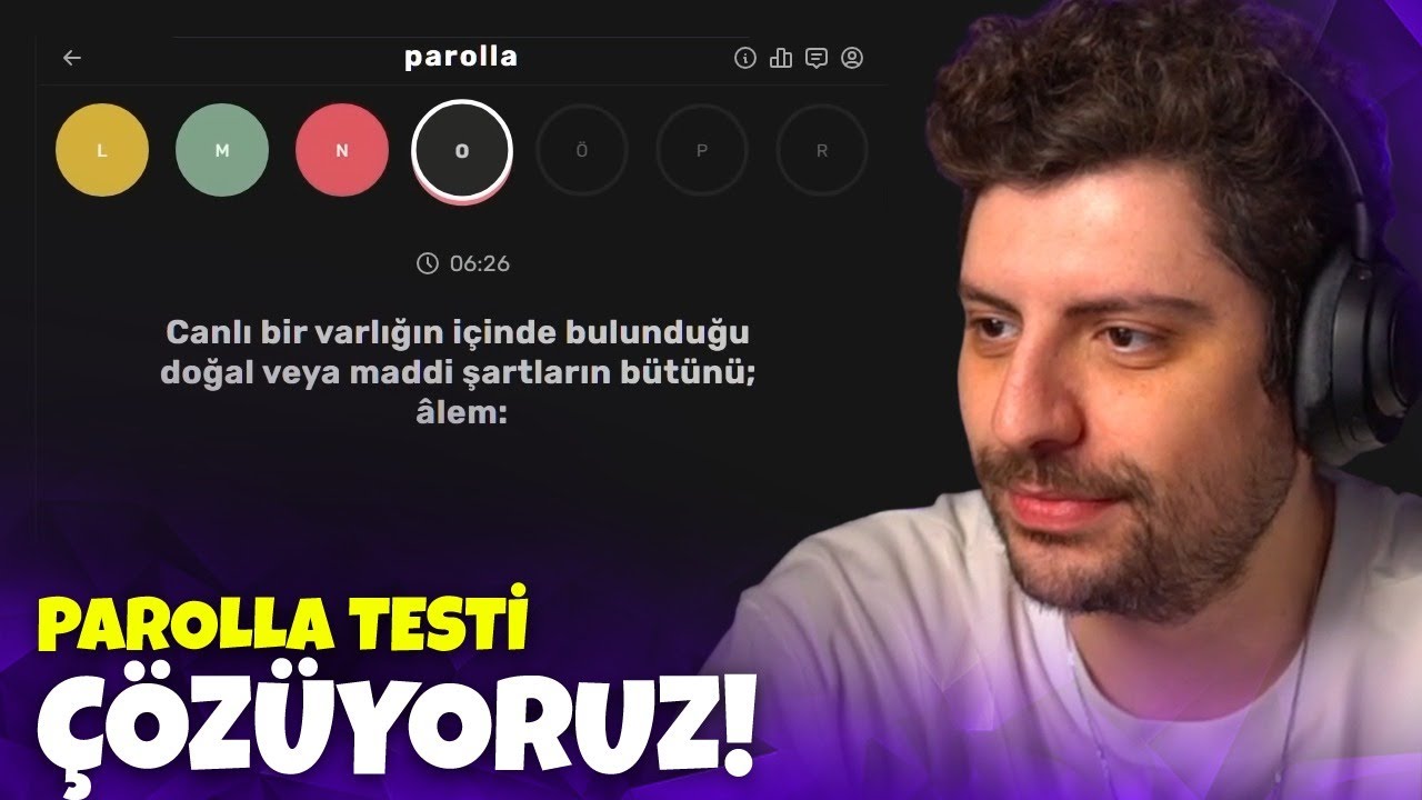 BİRLİKTE PAROLLA TESTİ ÇÖZÜYORUZ! | Parolla - YouTube