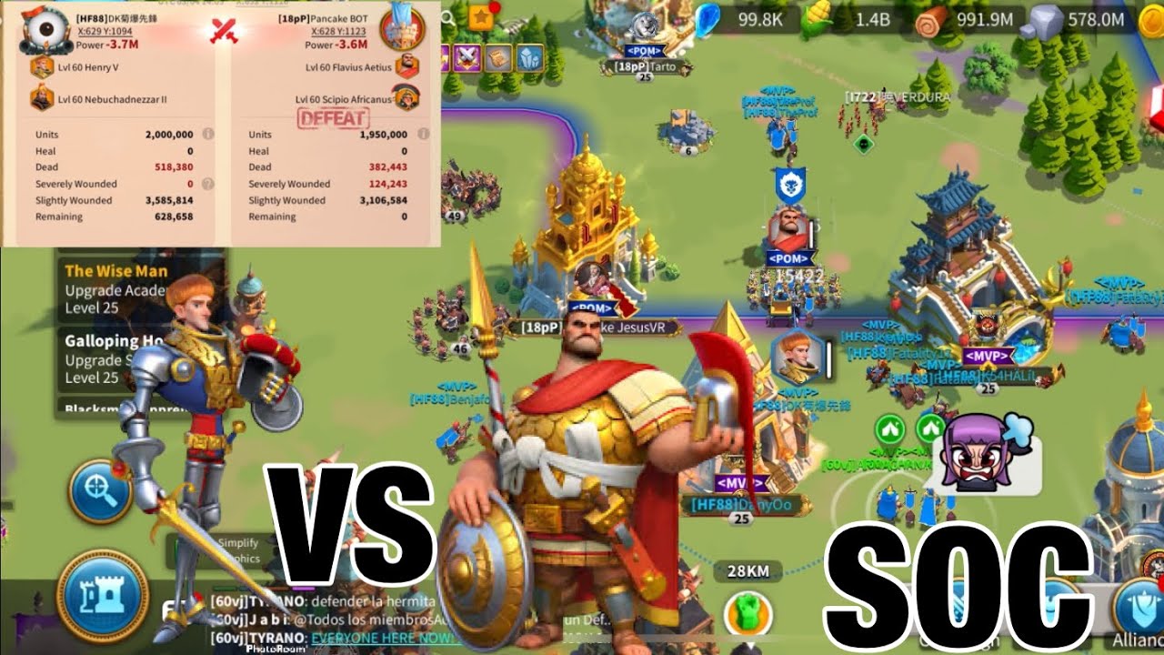 The best Archer rally on the flag in SOC!! | Rise of kingdoms kvk fight ...