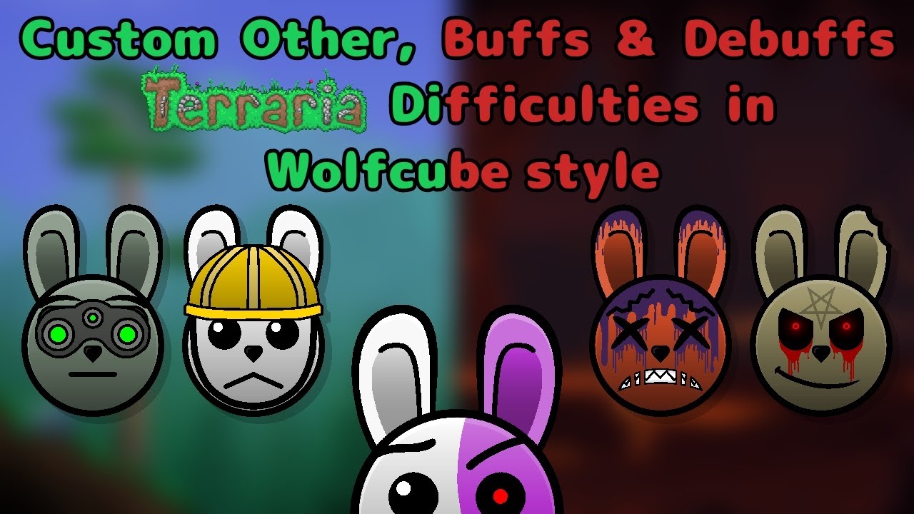 Custom Other, Buffs & Debuffs Terraria Difficulties in Wolfcube Style ...