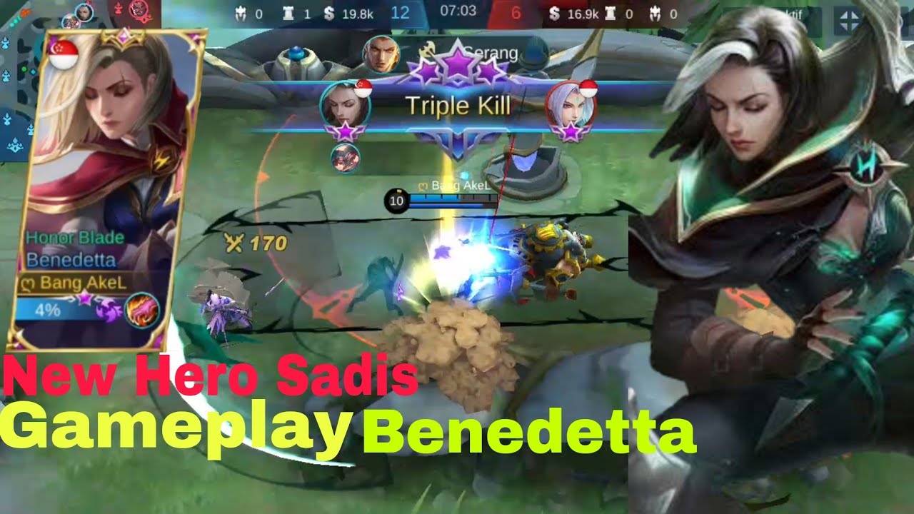 Game Play Benedetta Hero Baru - Mobile Legend Bang Bang - YouTube
