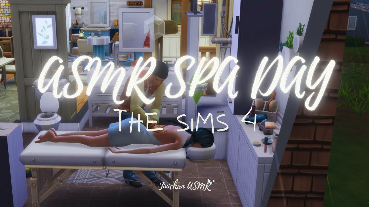 ASMR 1 Minute The Sims 4 ⛅ SIMS SPA DAY (relaxing massage for sleep) ♨💆 ...