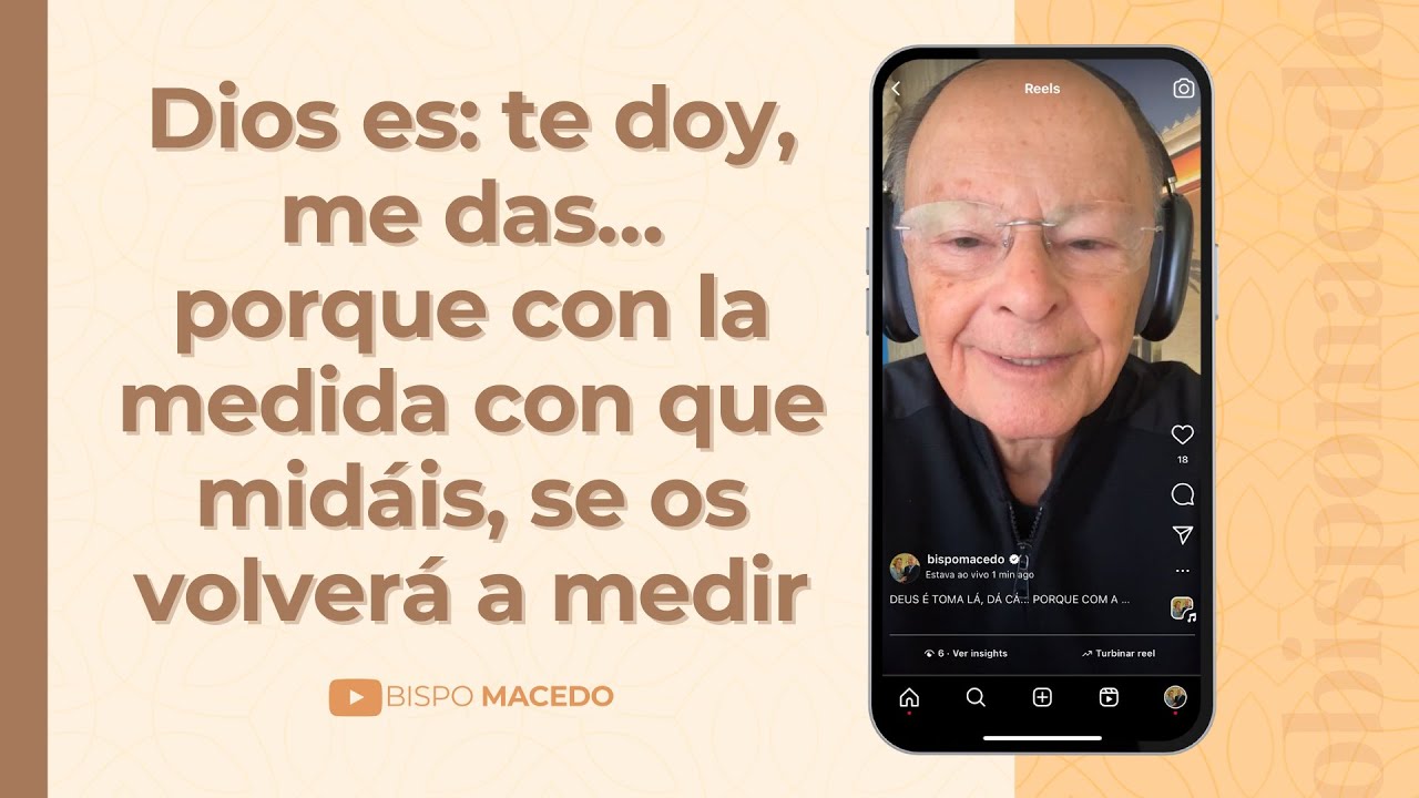 Dios es: te doy, me das… porque con la medida con que midáis, se os ...