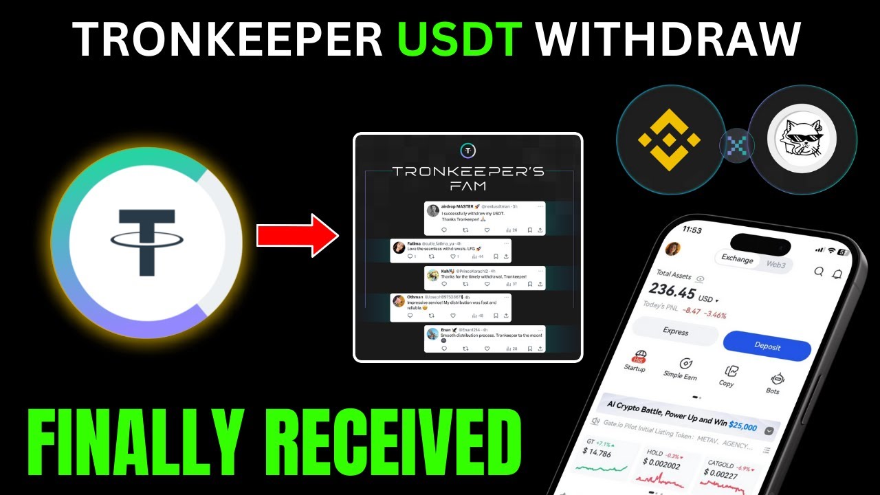 Tronkeeper USDT Withdraw Process || Latest Update & Scam Alert || - YouTube
