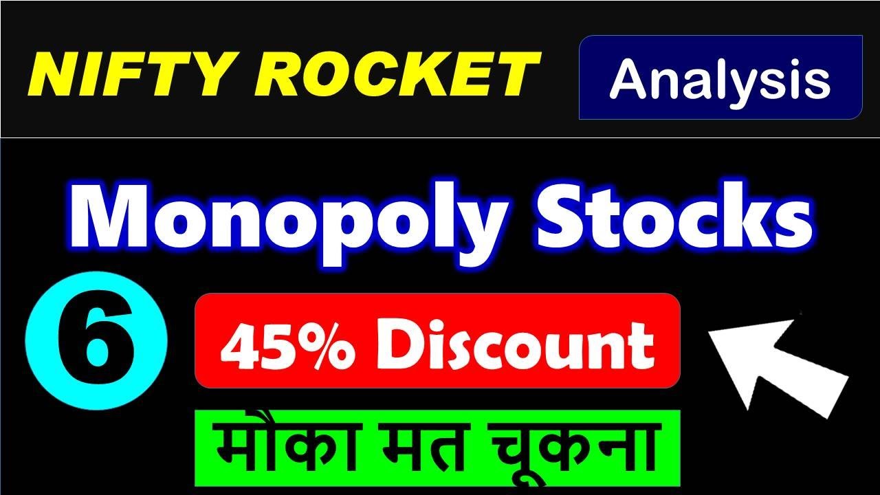 💥 6 Monopoly Stocks @ big discount | Nifty Analysis | Market Analysis ...