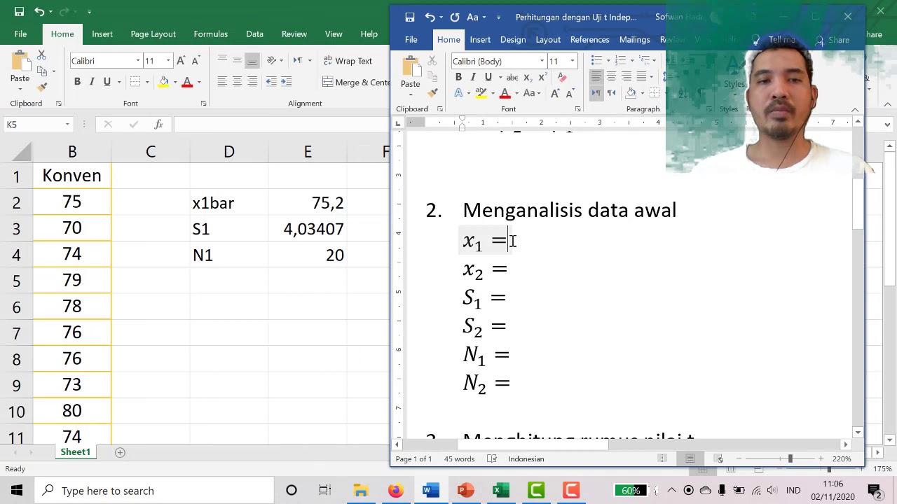 Uji t Independen - YouTube