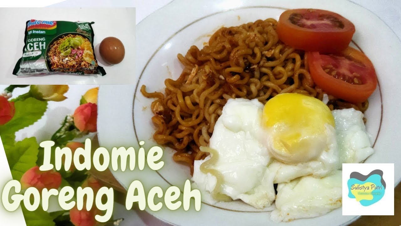 Indomie Goreng Aceh dengan Telur Rebus Utuh - YouTube