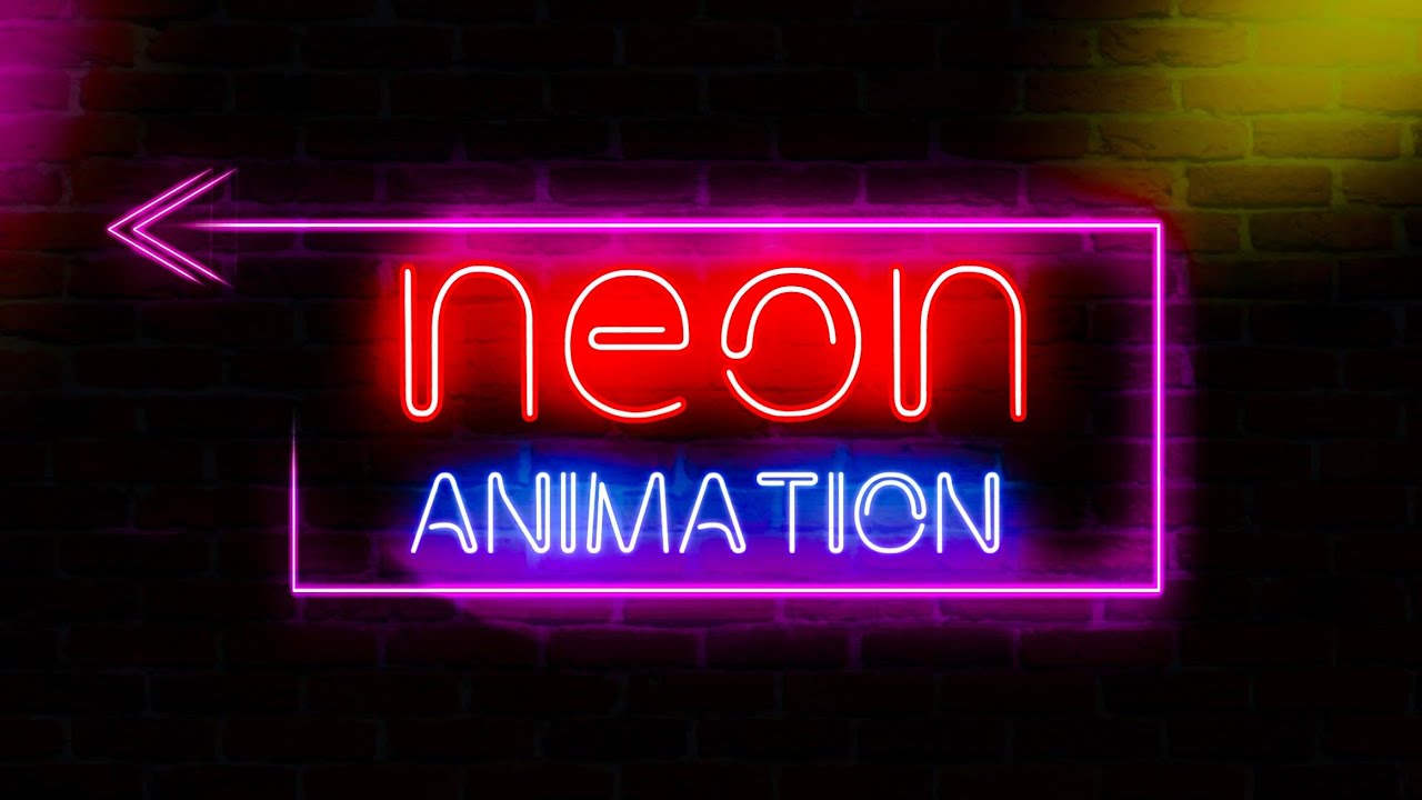 How To Make A Neon Animation Transition Screen | After Effects Tutorial ...