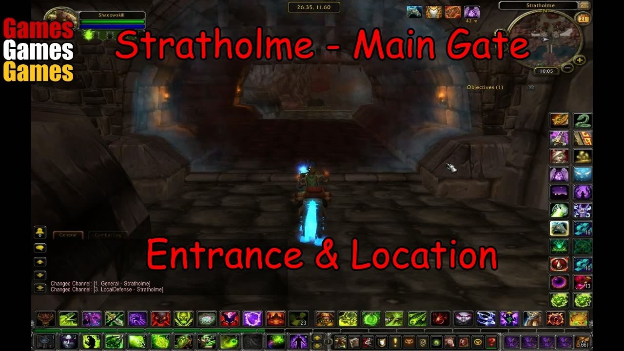 Stratholme Main Gate Entrance & Location World of Warcraft Original Dungeons - YouTube