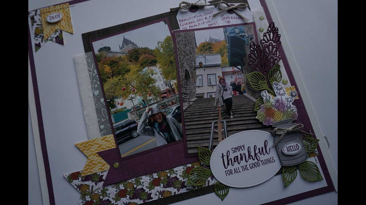 Scrapbook Layout #16 - YouTube