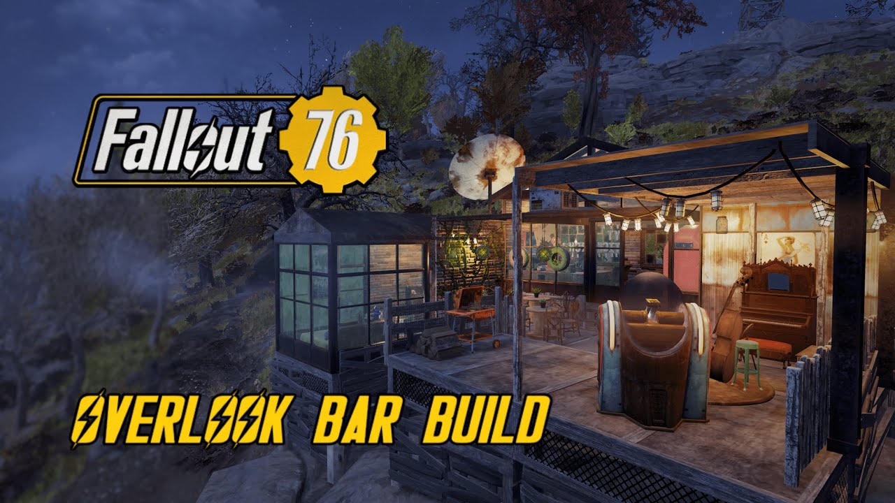 Fallout 76 Overlook Bar C.A.M.P Build - YouTube