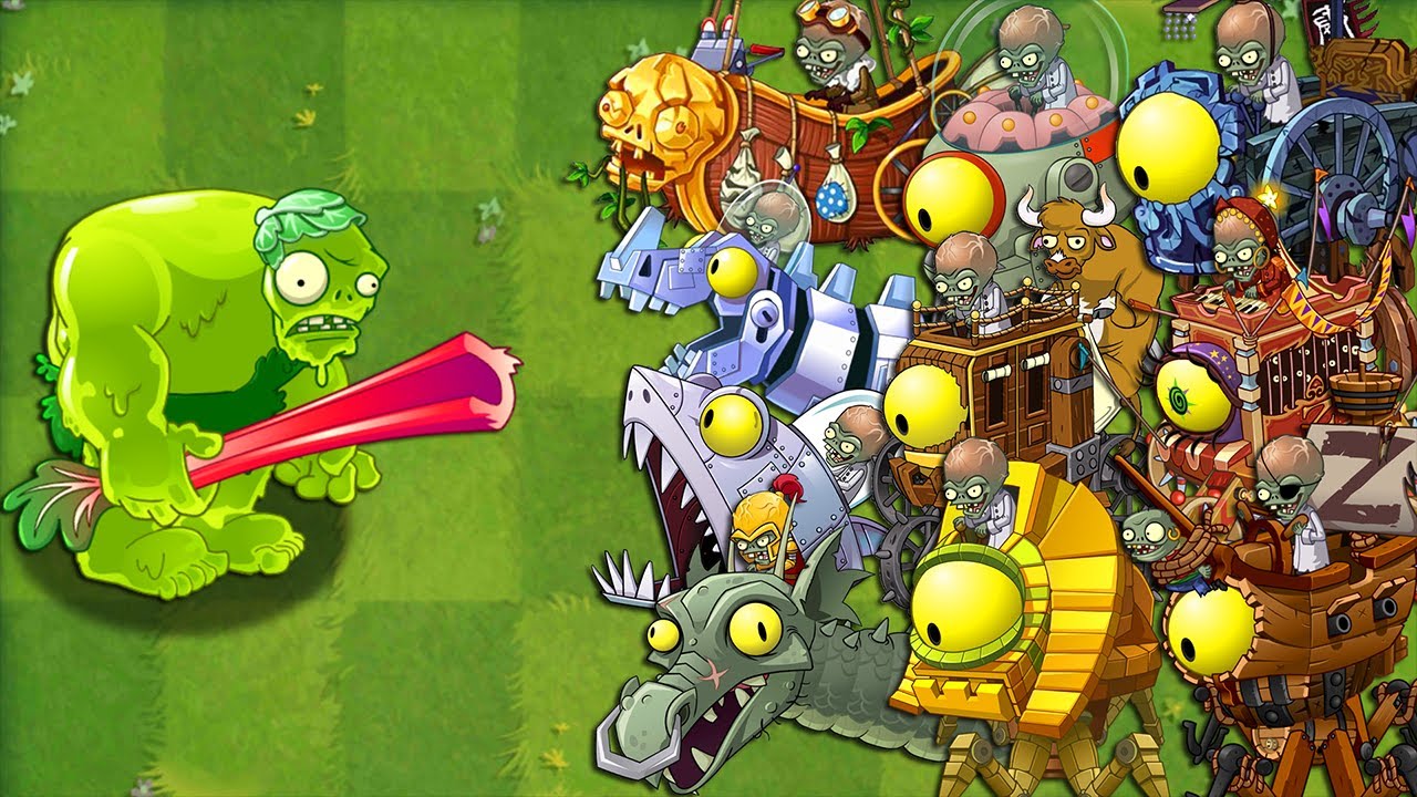 Gargantuar Zomboid LEVEL 999999 vs All Final Boss - Plants vs Zombies 2 ...