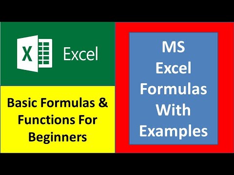 MS Excel Formulas with examples | Excel Basic Formulas & Functions |#excelfansonly - YouTube