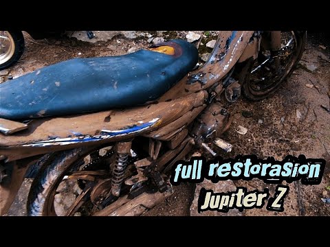 restorasi Jupiter Z 110cc Abandoned restoration motorcycle(full restoration)