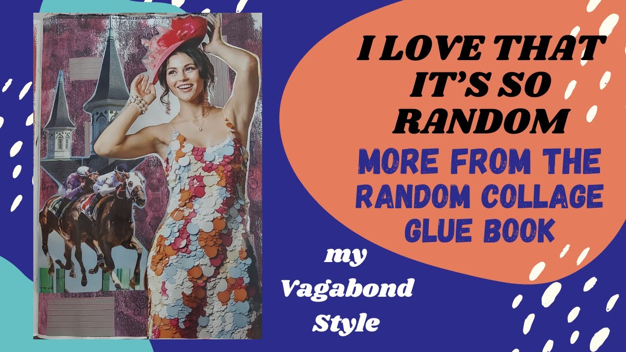 Random Collage Glue Book - Collage with me! - YouTube