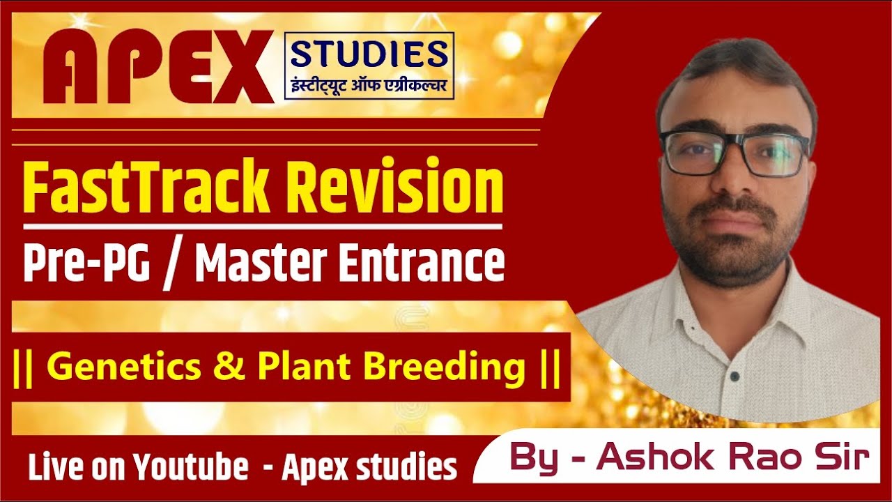 FastTrack Revision || GPB || For Master Entrance / Pre-PG || Lakshya 3.O - YouTube