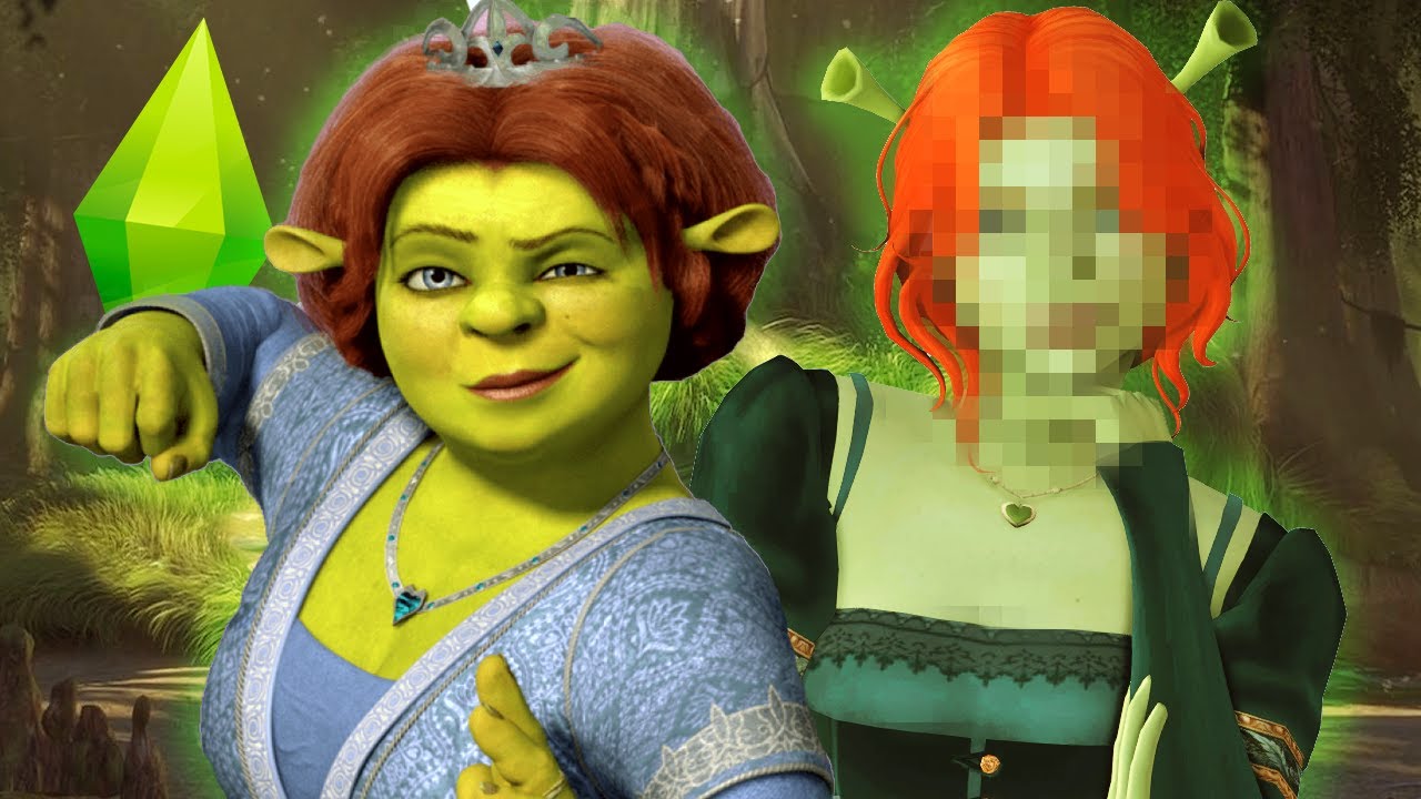 fiz a PRINCESA FIONA no The Sims 4 - YouTube
