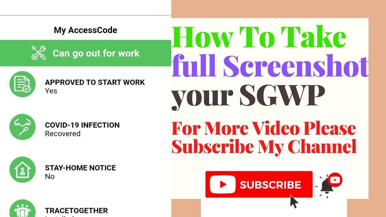How to fully screenshot your work pass - YouTube