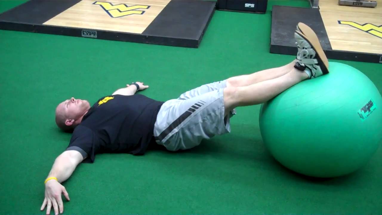 Ball Leg Curl - YouTube