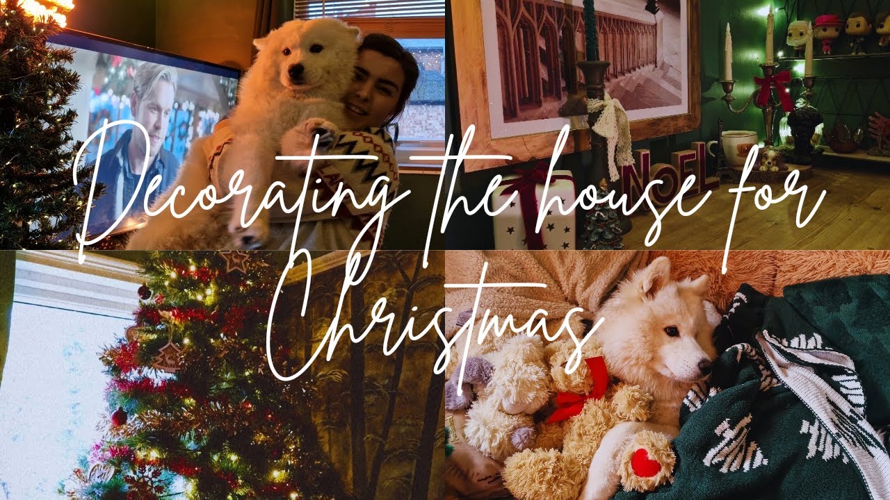 Decorating the house for Christmas I A Christmasy vlog - YouTube