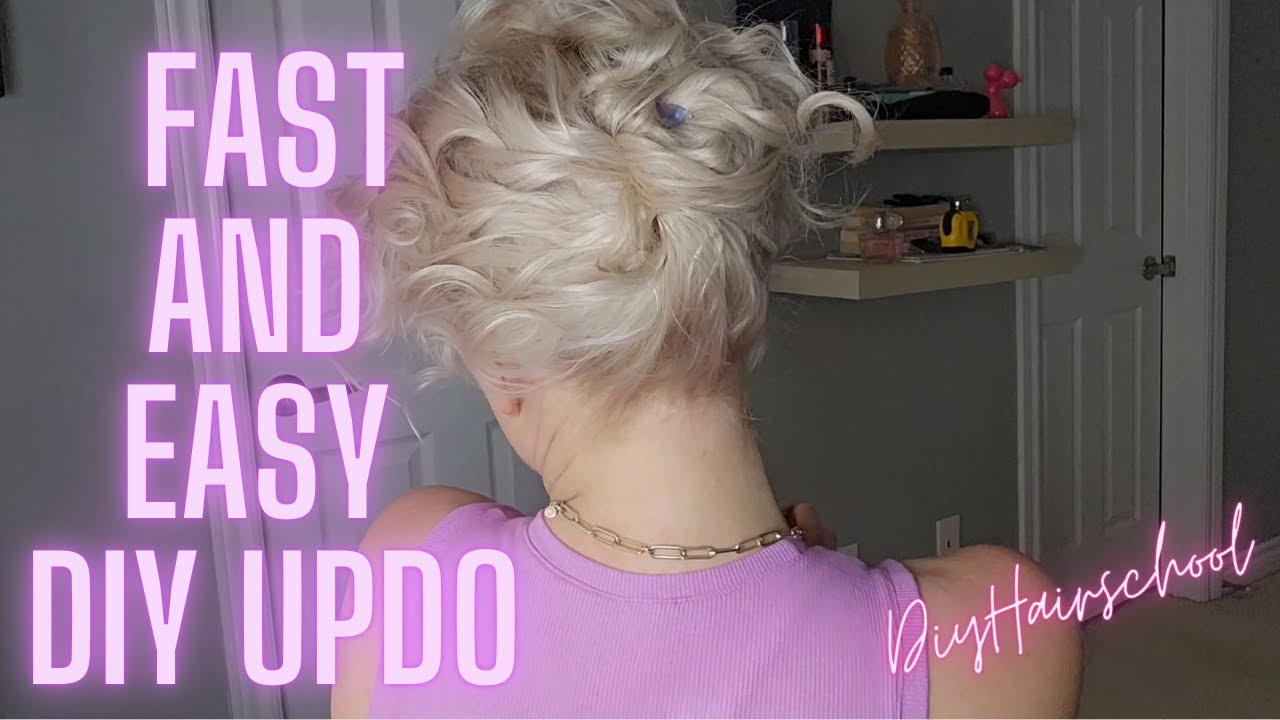 Fast and Easy Updo - DIY Holiday Hair - YouTube