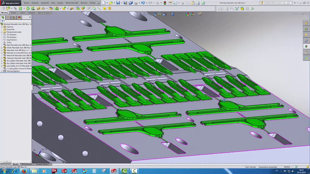 kalip, industrial mold design, endüstriyel kalıp tasarımı, Siemens plm ...