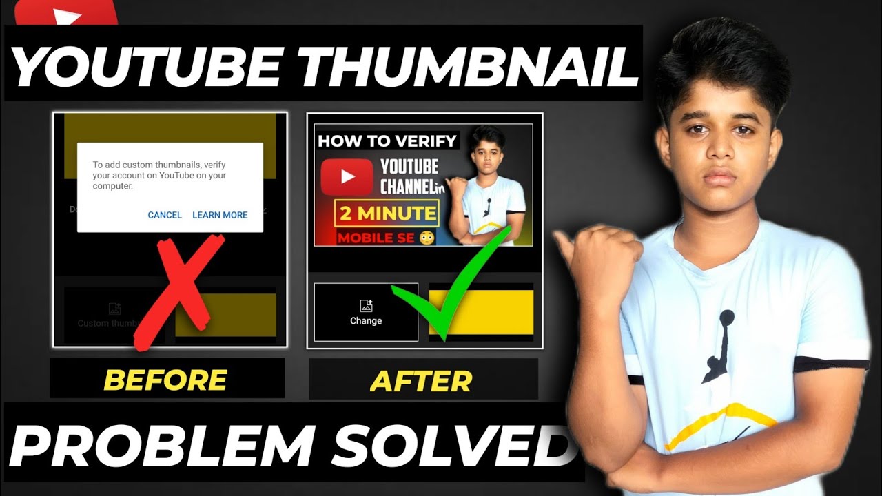 YouTube Thumbnail Problem Solved | How To Fix YouTube Custom Thumbnail ...