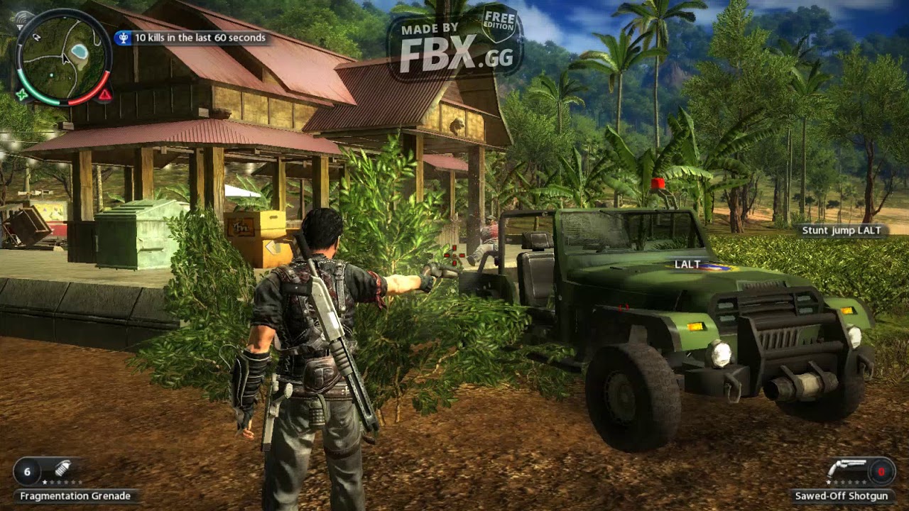 Just Cause 2 GAMEPLAY Heat Level 4 - YouTube