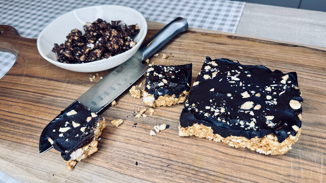 Easy Homemade Protein Bars | Date & Chocolate Power Snack - YouTube