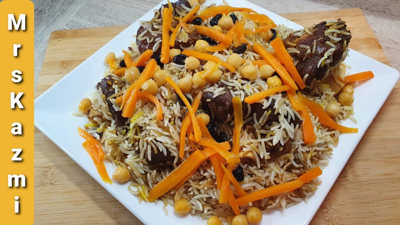 Afghani Kabuli Pulao | Afghani Rice Recipe | Afghani Pulao Uzbeki ...