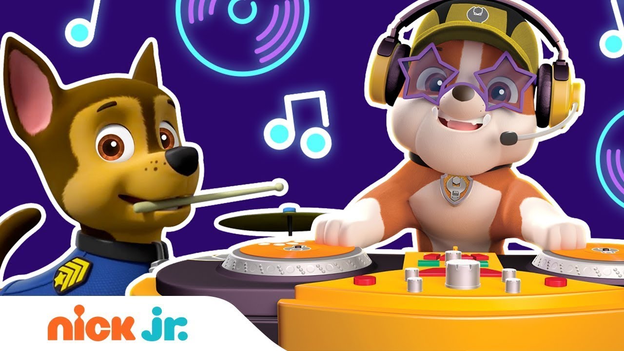 DJ Rubble's PAWesome Playlist #3 w/ PAW Patrol, Blaze & Bubble Guppies ...