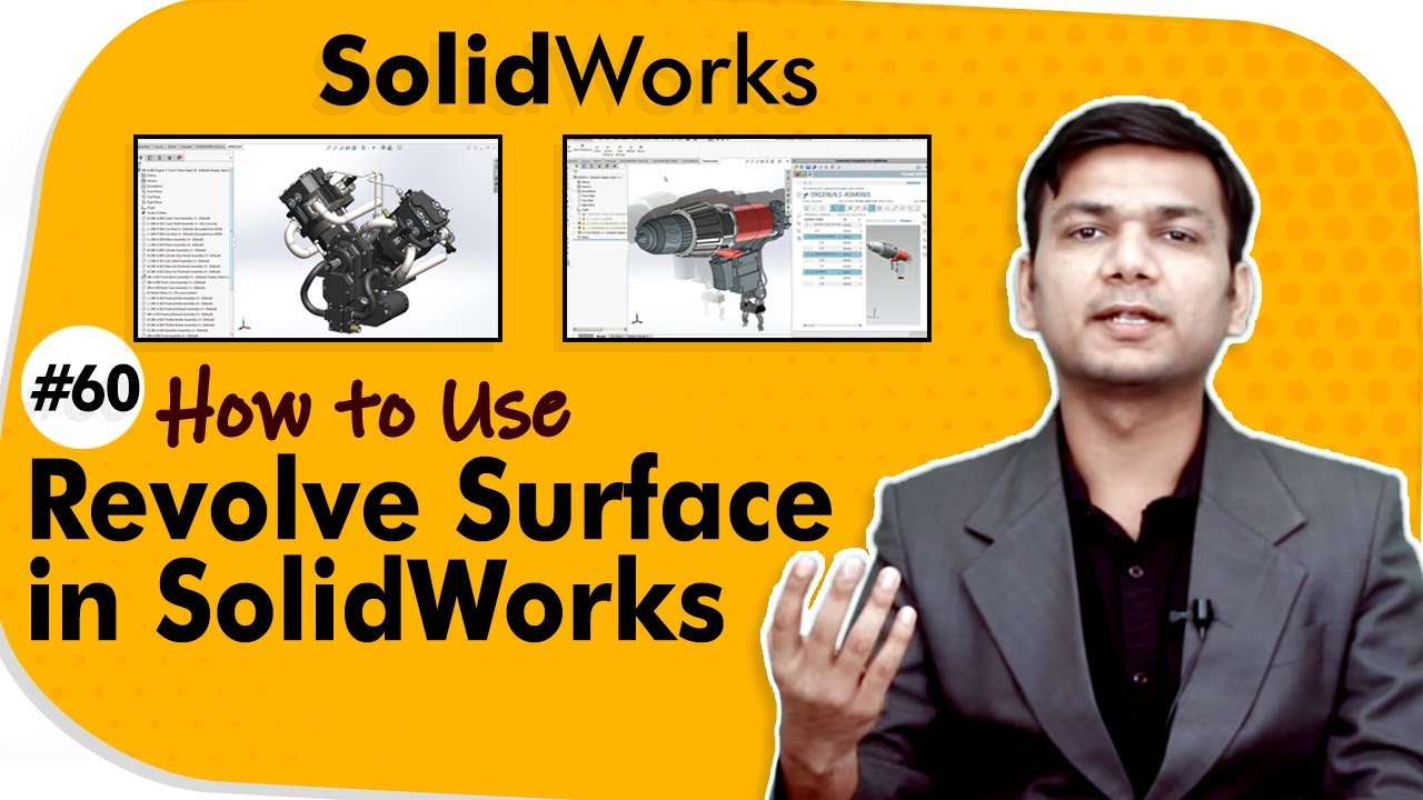How to Use Revolve Surface in SolidWorks - Surfacing in SolidWorks - SolidWorks - YouTube