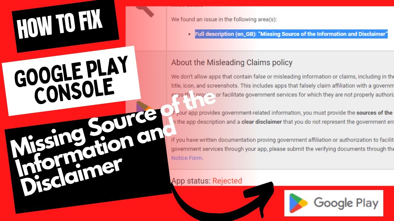 How to fix Missing Source of the Information and Disclaimer - YouTube