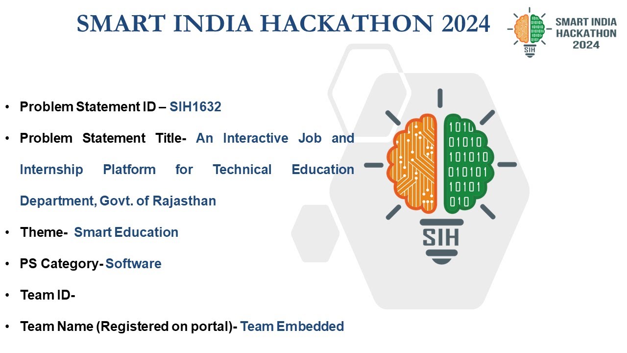 AI Job Platform SIH Team Embedded - YouTube
