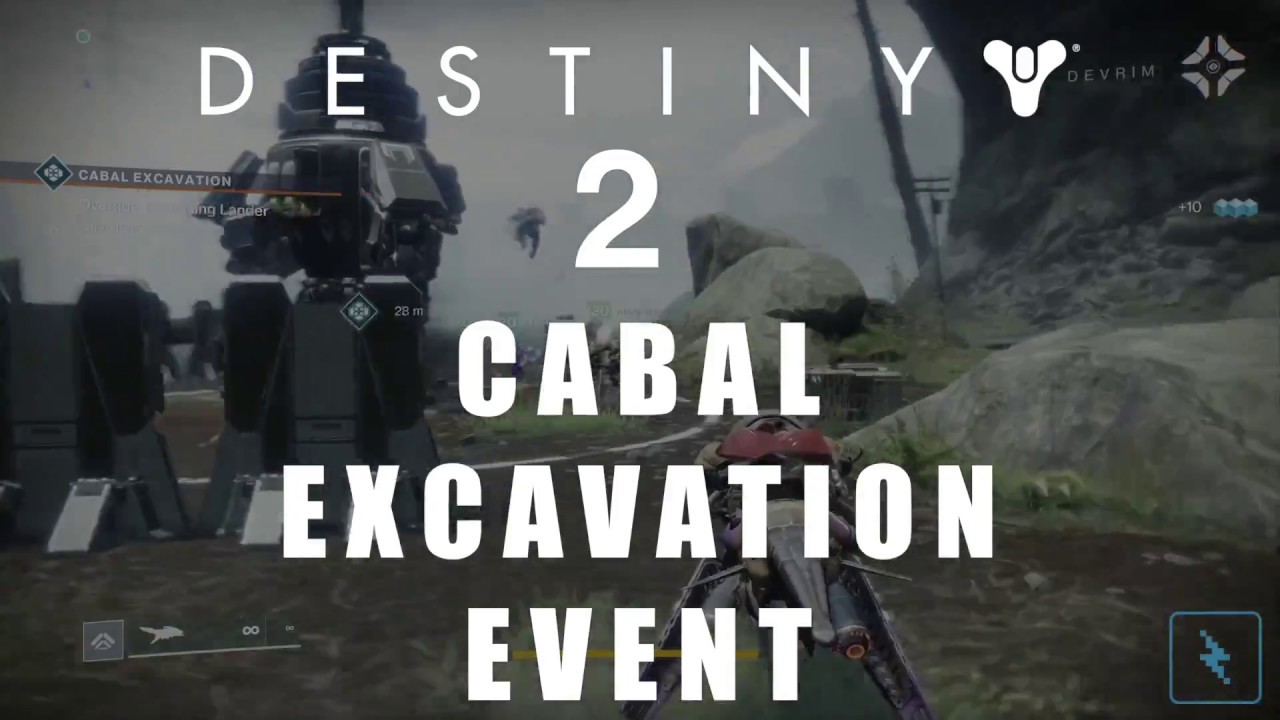 Destiny 2 Gameplay - Cabal Excavation Heroic Public Event Guide - YouTube