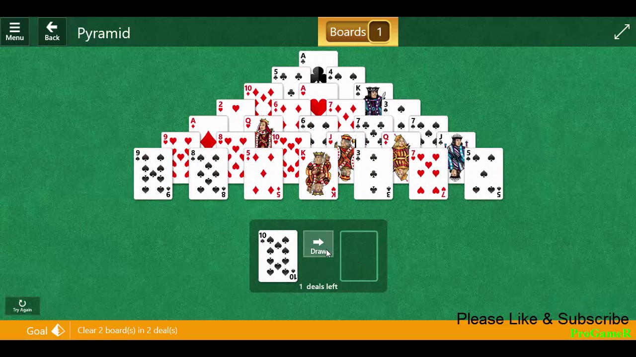 Microsoft Solitaire Collection | Card Games | Pyramid | Daily Challenge ...
