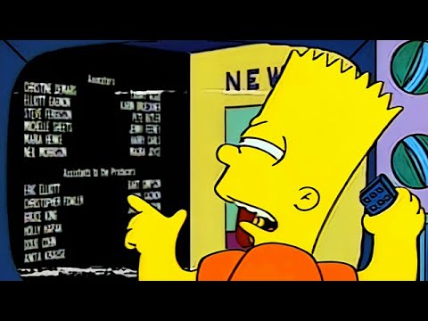 Look At The Credits (The Simpsons) - YouTube