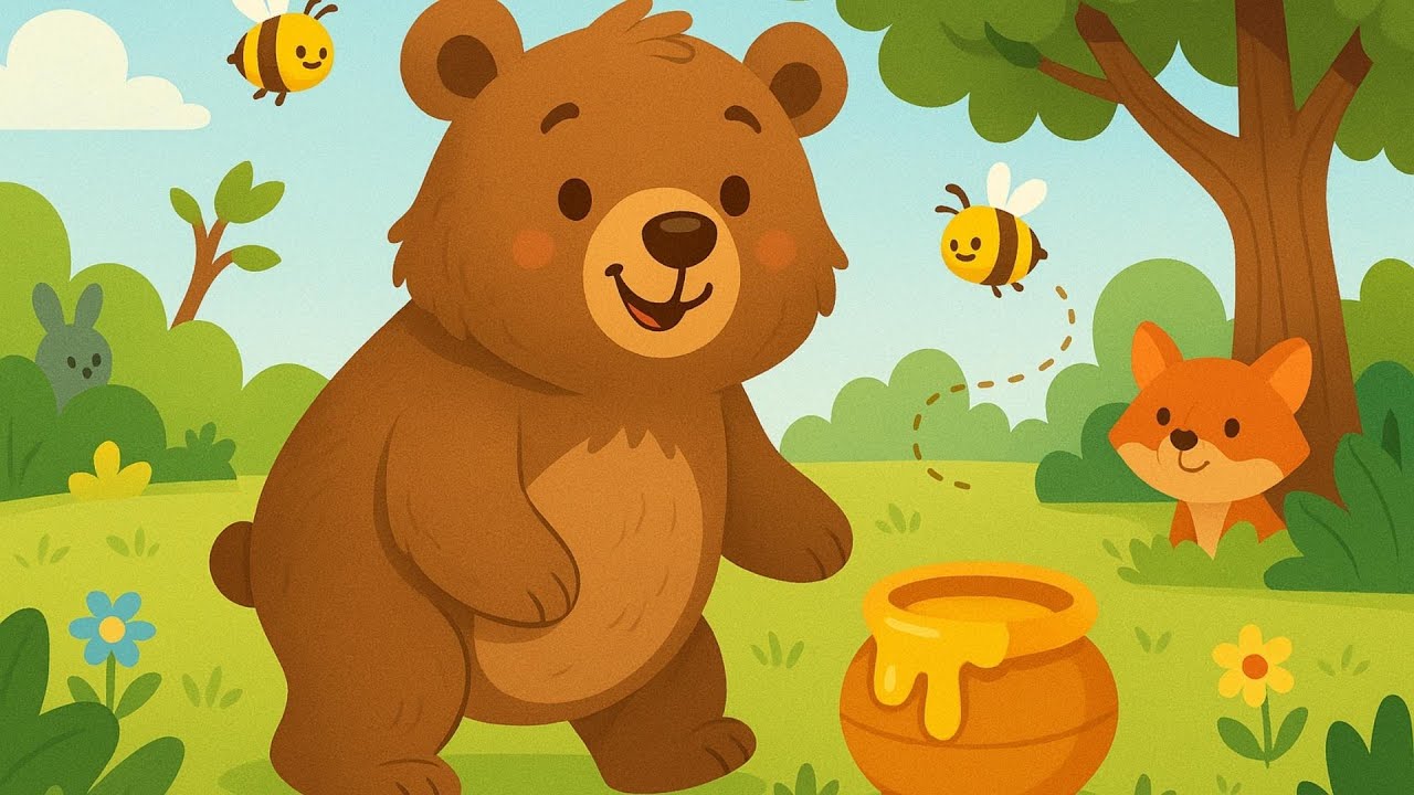 Fuzzy Bear Song for Kids 🐾 | Big Brown Bear’s Forest Fun | Pamuk Şeker ...