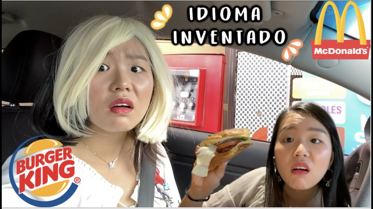 Pidiendo comida en un IDIOMA INVENTADO 🤯 |Ordering food in a MADE UP ...