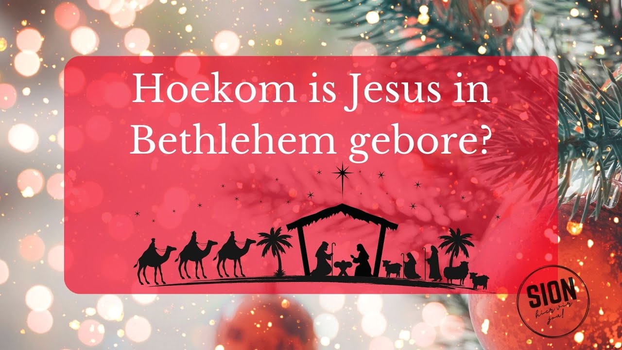 Past Rinus van Sandwyk - Hoekom is Jesus in Bethlehem gebore? - YouTube