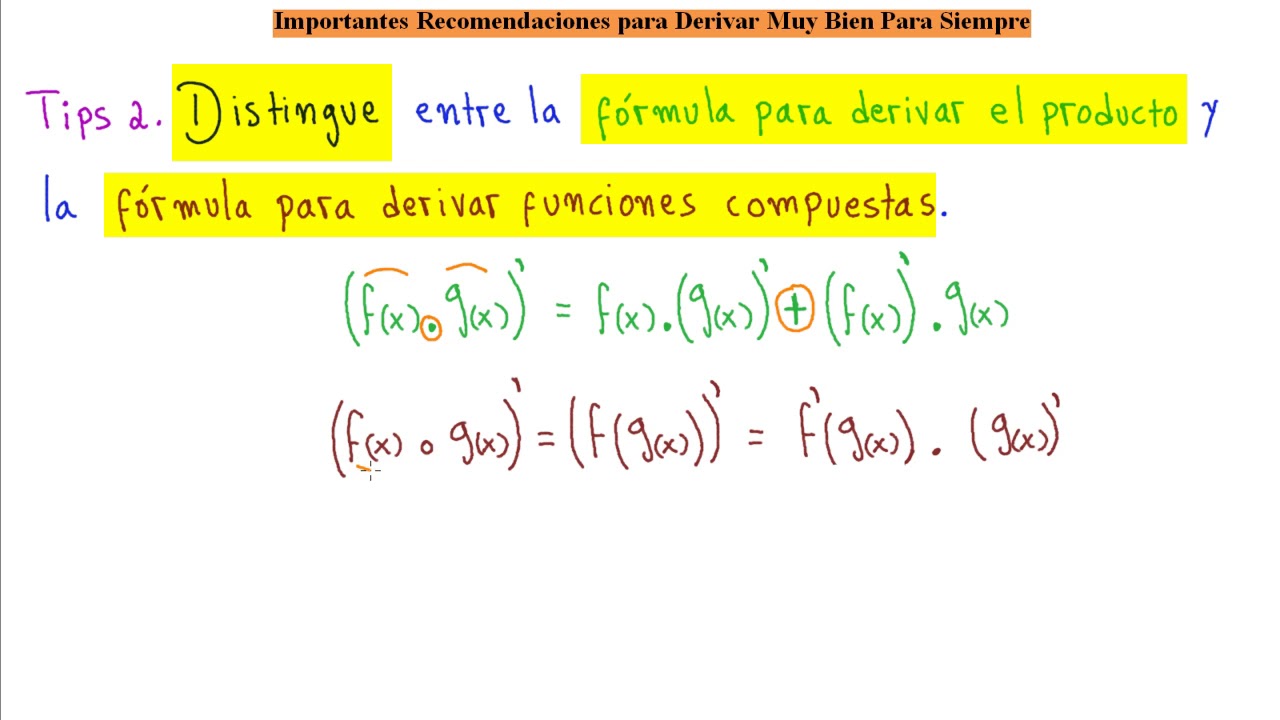 Trucos y Consejos que Debes Conocer Para Derivar Muy Bien y Para ...