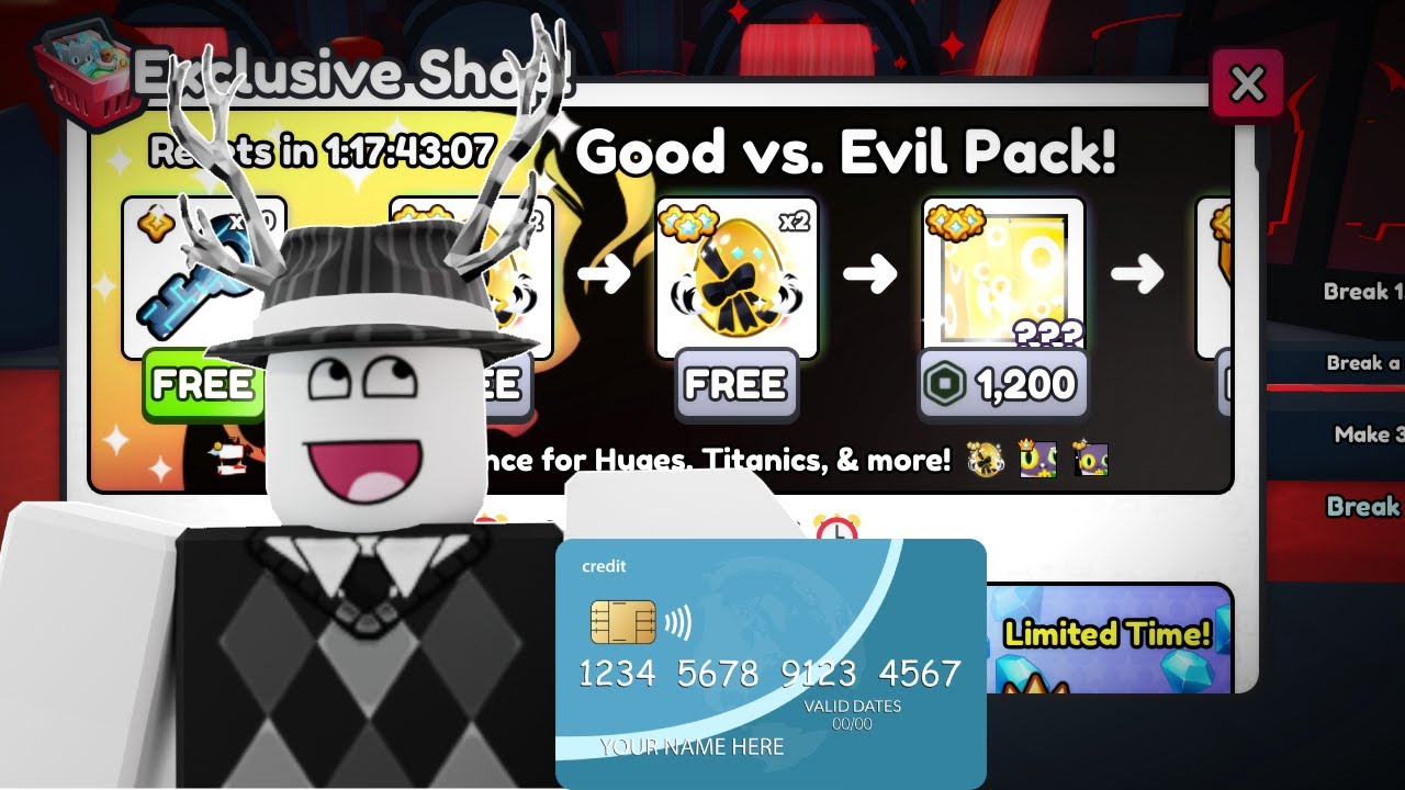 I SPENT $$$$ On The GOOD VS EVIL Pack In Pet Sim 99 And GOT THIS! - YouTube