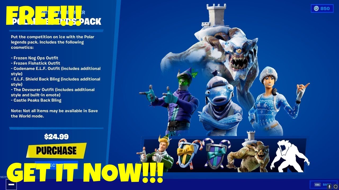 How to Get POLAR LEGENDS PACK for FREE in Fortnite! - YouTube
