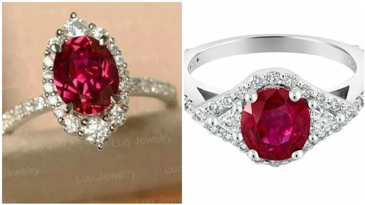 Very beautiful Rubi Rings Design ideas - YouTube