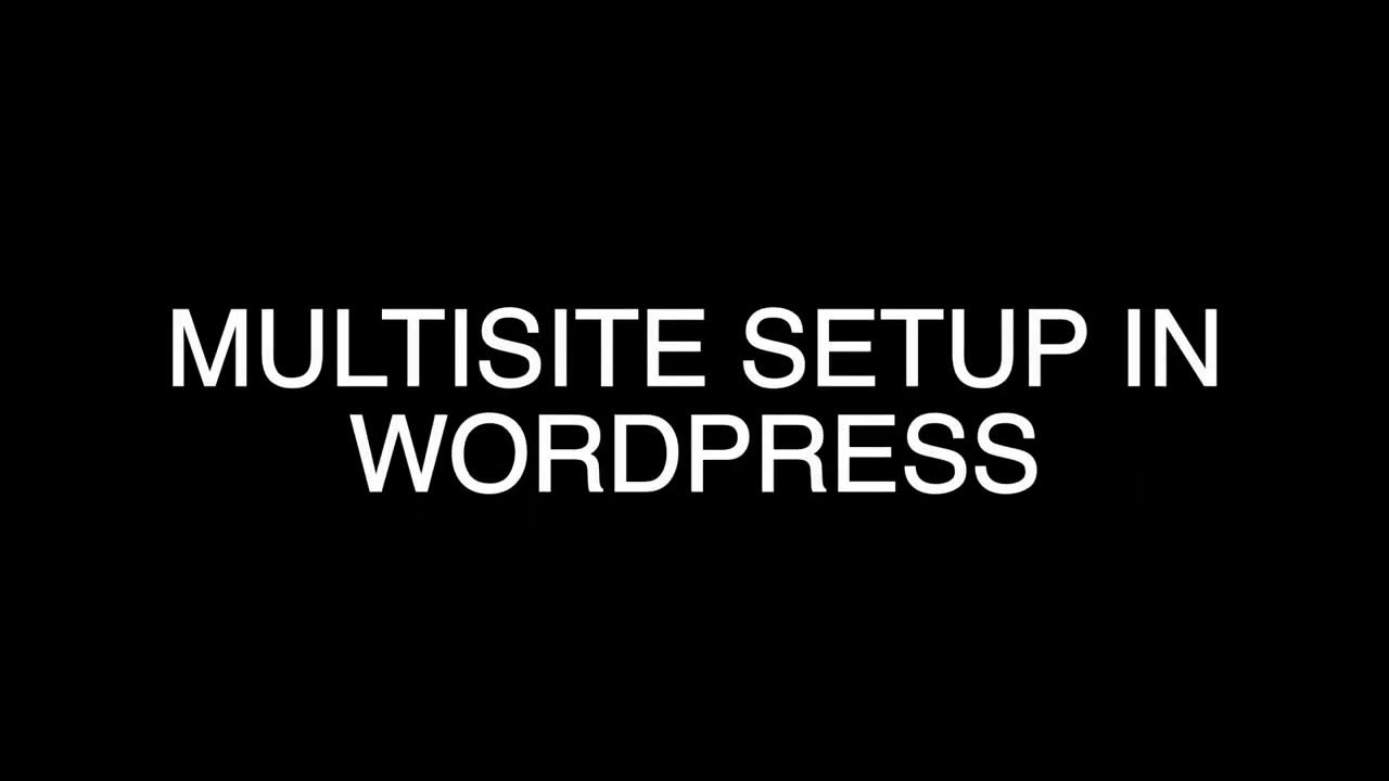 Multisite Setup In WordPress | Multisite Functionality In WordPress | Subfolder Multisite ...