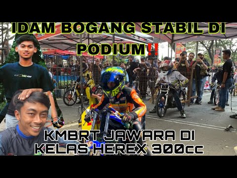 IDAM BOGANG PODIUM NINJA STD DAN KMBRT JADI YANG TERBAIK DI KELAS HEREX 300cc‼️