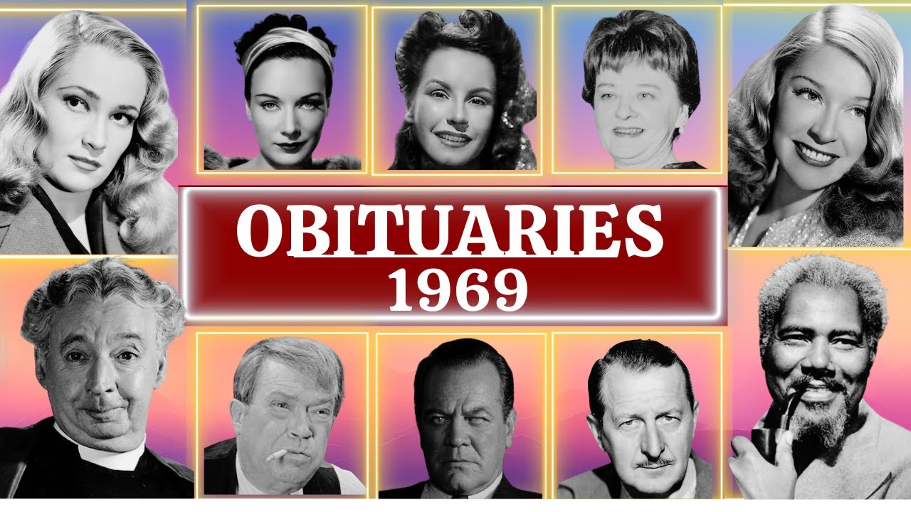 Famous Faces Who Passed Away in 1969 Part 02 OBITUARIES TV - YouTube