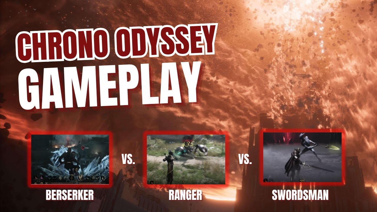Chrono Odyssey Gameplay: Berserker vs Ranger vs Swordsman - YouTube